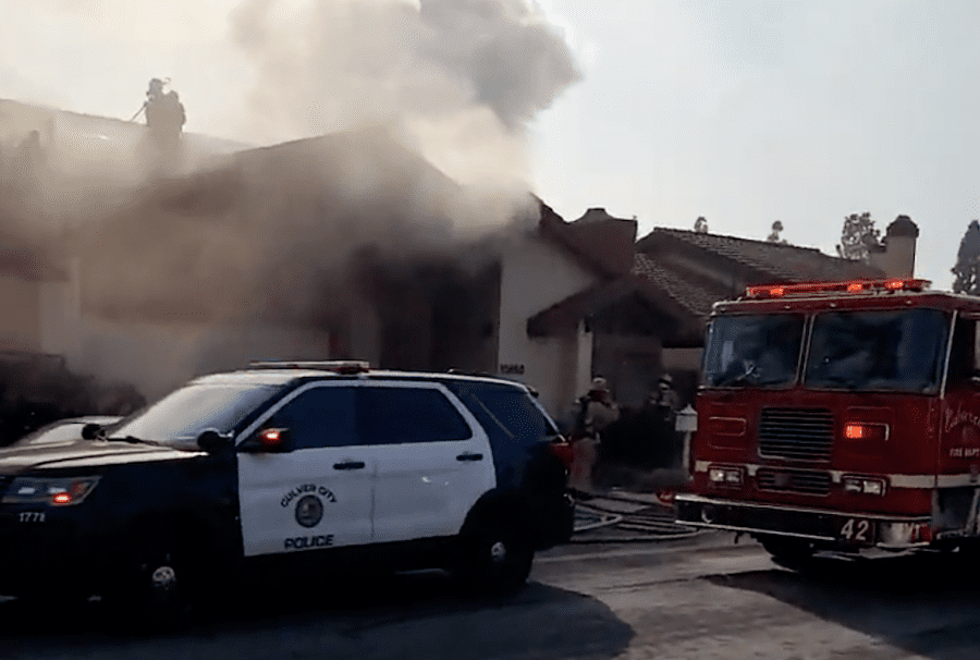Police and Fire Rescue Elderly Residents form Structure Fire – Culver City Crossroads