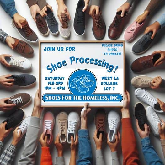 Shoes for the Homeless – Feb. 3 @ WLAC – Culver City Crossroads
