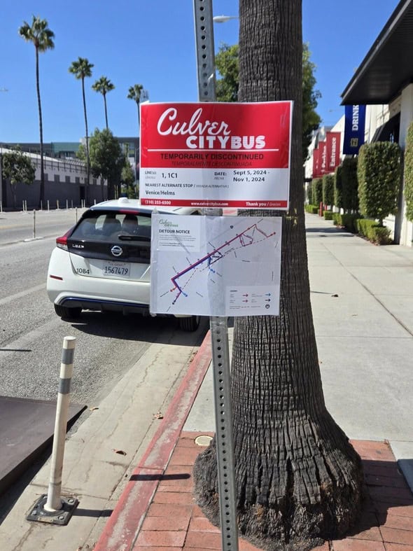 Bus Detours Around Downtown MOVE Road Work – Culver City Crossroads