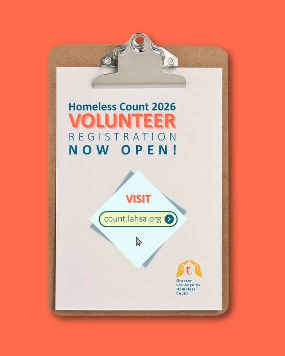 Volunteer for the LA County 2026 Homeless Count – Culver City Crossroads